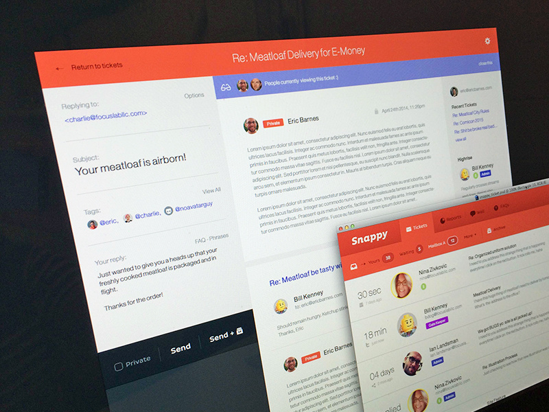 Reply Ticket by Bill Kenney for Focus Lab + Odi on Dribbble