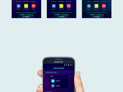 Applocker Main Screen by Studio Lina on Dribbble