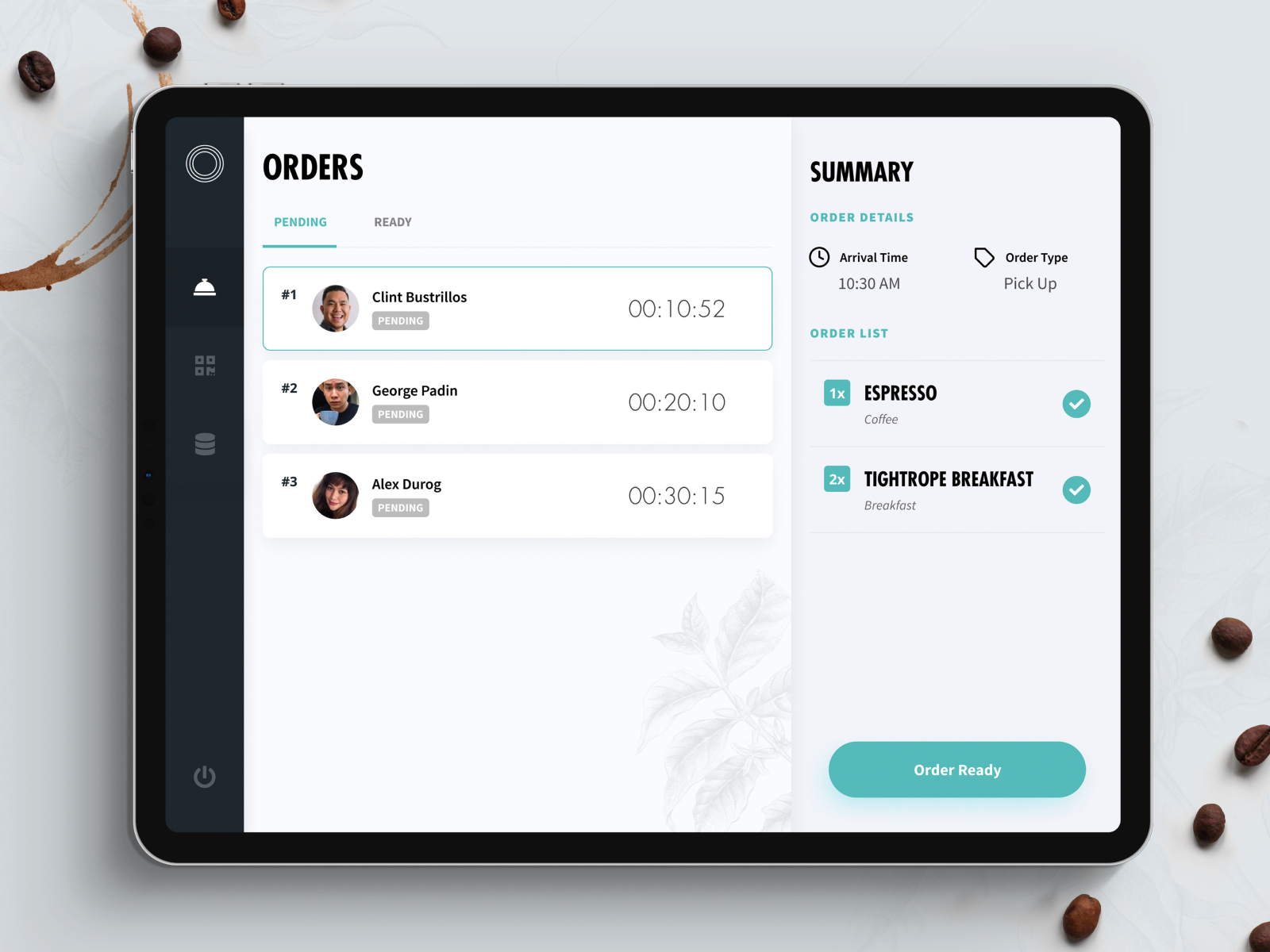 Tightrope Coffee Kiosk Dashboard by Francis Alturas for Abstract ...