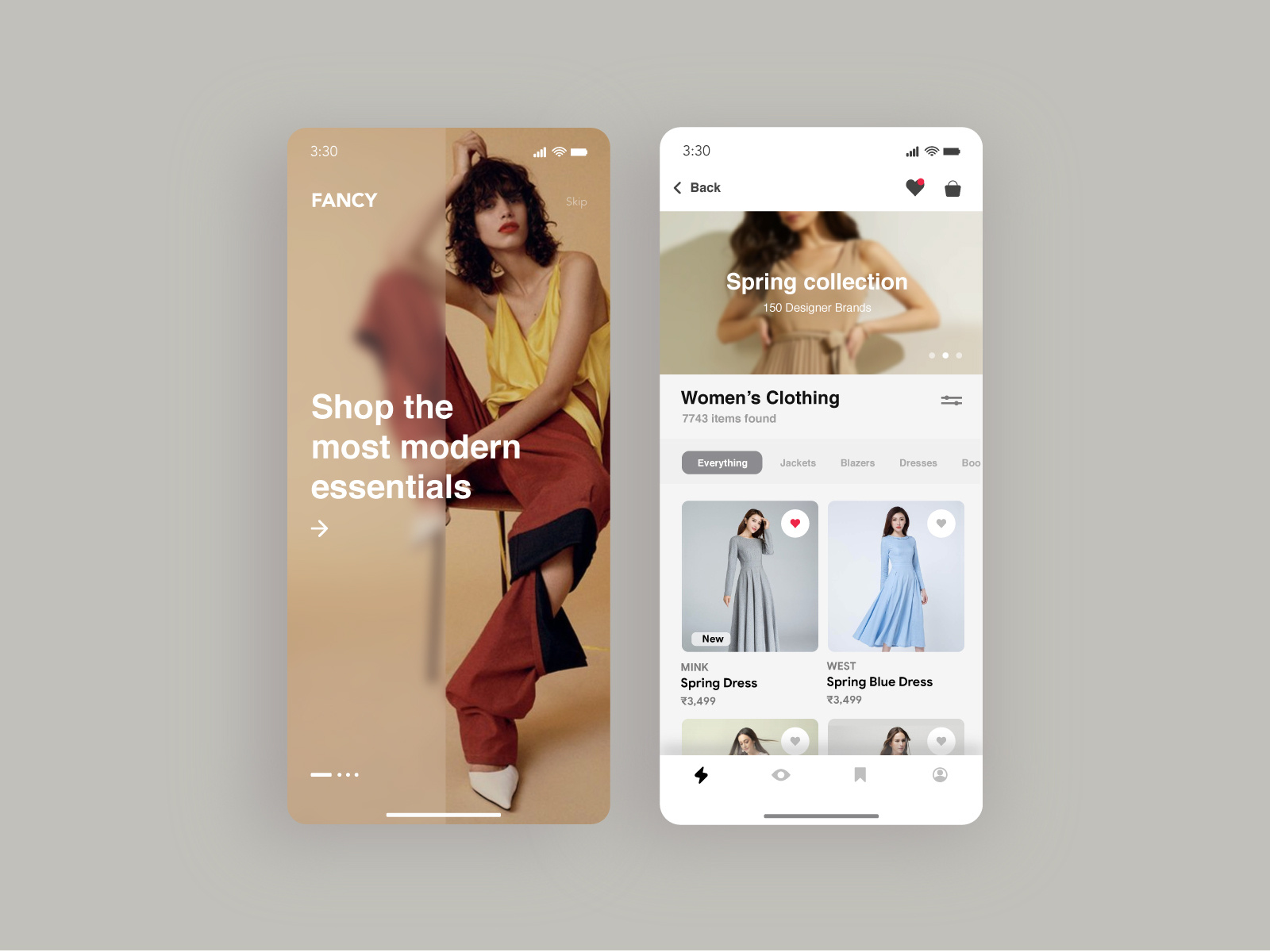 e-commerce mobile app design by venish on Dribbble