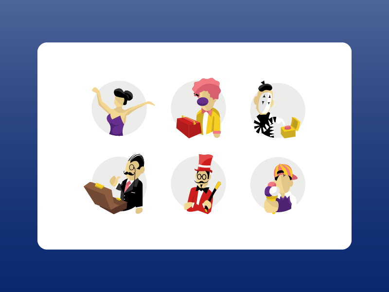 Profile Icons by Mahith Menon on Dribbble