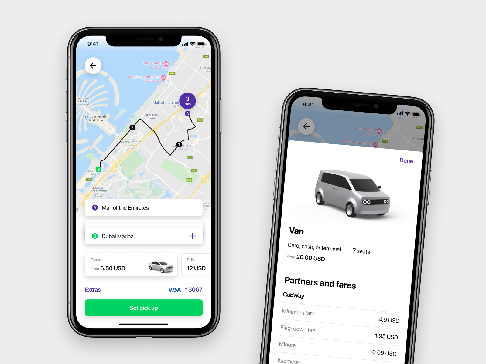 Ride hailing app Onde by Valentin Sauts on Dribbble