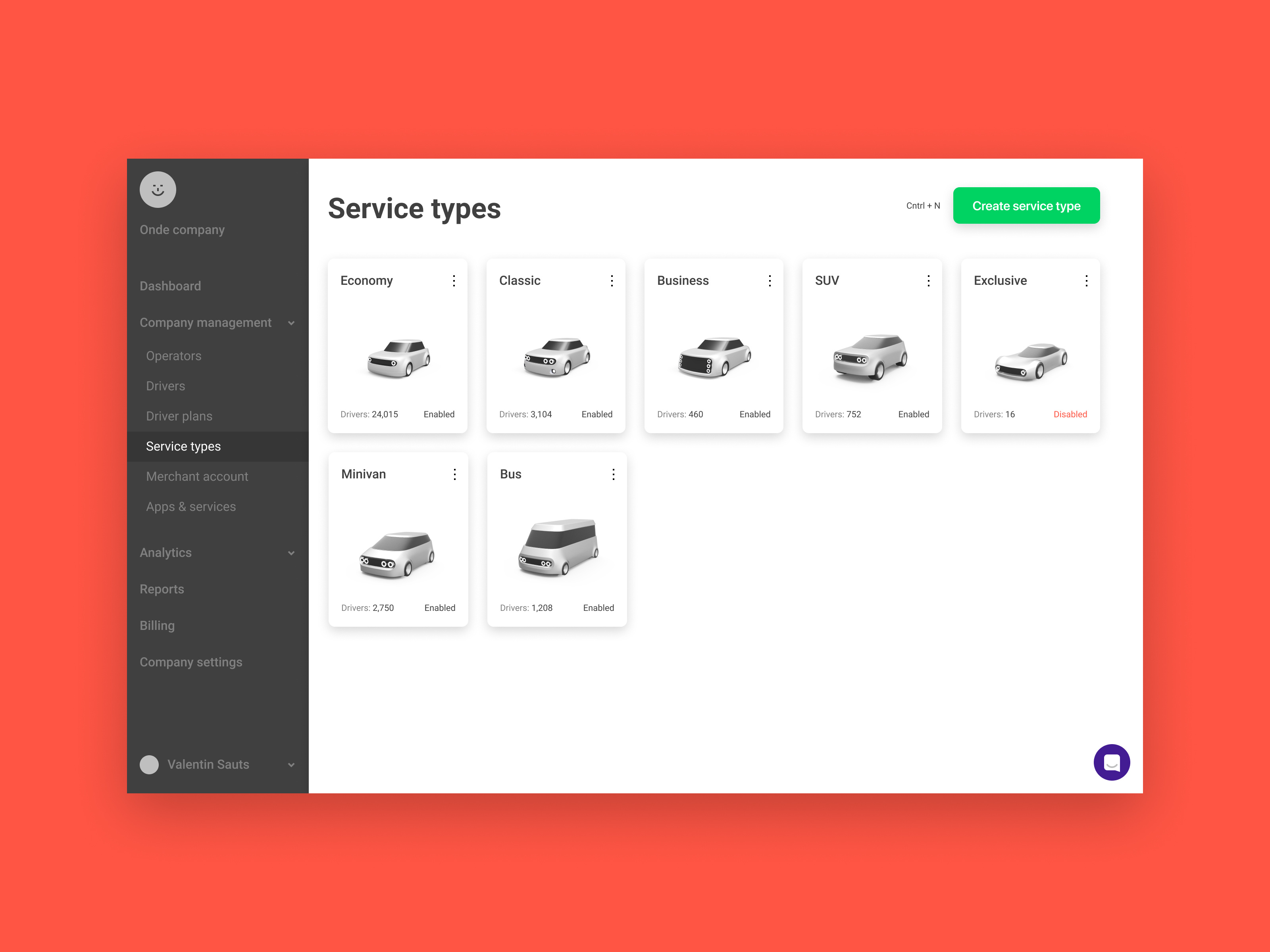 Onde company panel redesign by Valentin Sauts on Dribbble