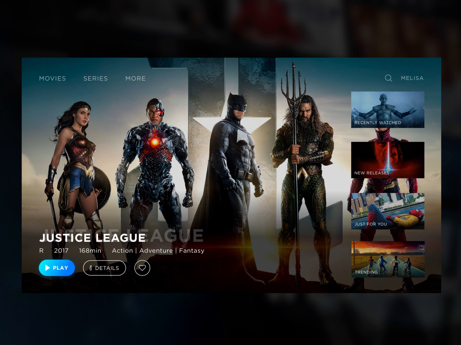 Smart TV UI & Animation by Melisa Navarro on Dribbble