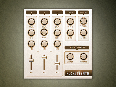 Smart Synthesizer Interface by IconUncle on Dribbble