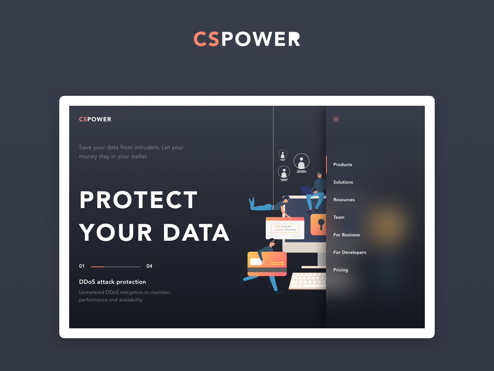 Cyber Security app design concept by Roman Dmytrenko for SOLVVE on Dribbble
