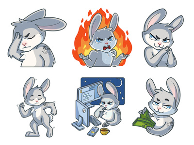 telegram stickers by LM on Dribbble