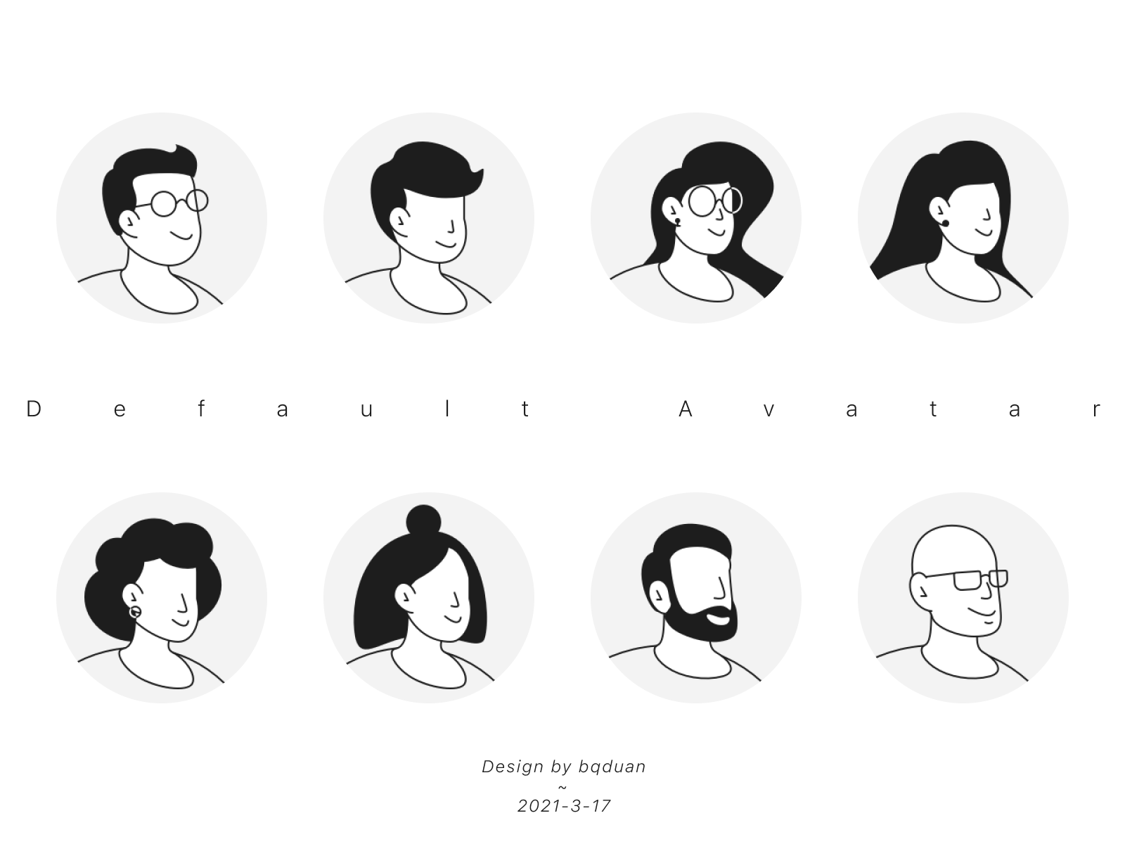 Default Avatar by B. Q. Duan on Dribbble
