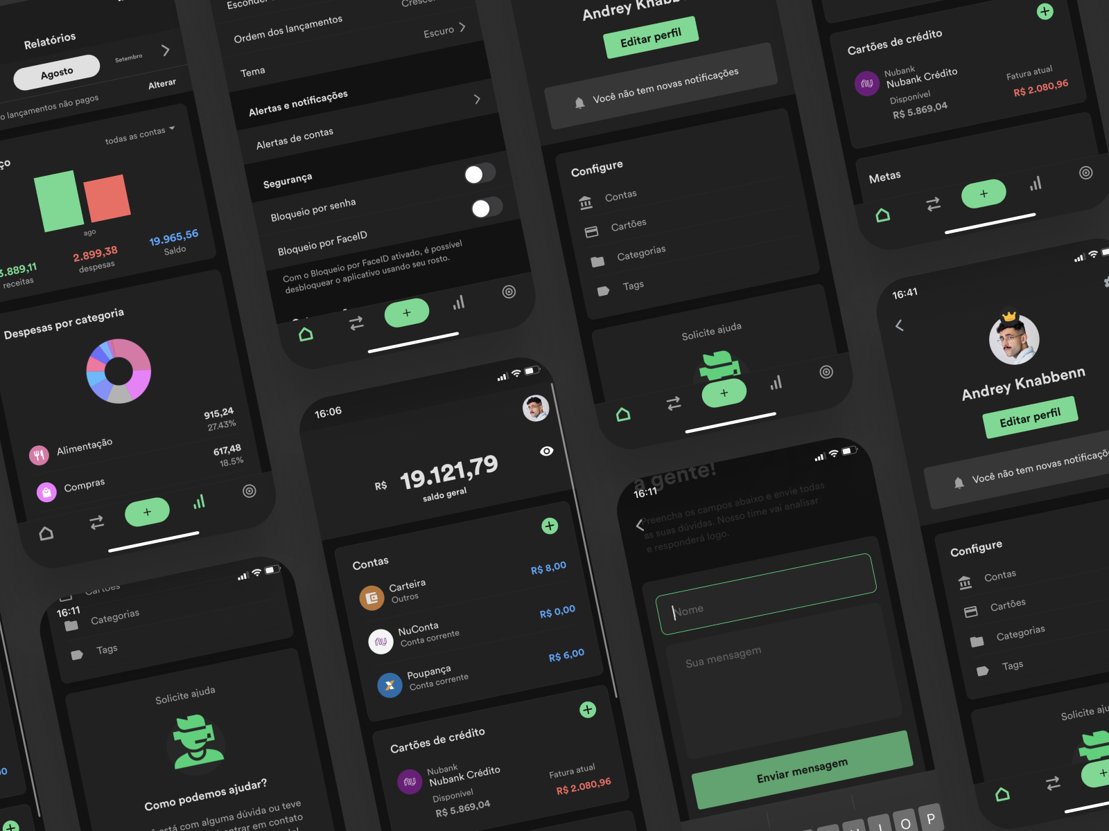 Organizze - App Dark Mode by Andrey Knabbenn 🇧🇷 on Dribbble