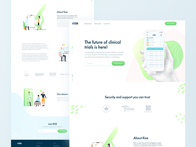 Rize Health Site by Toma Li for blacklead studio on Dribbble