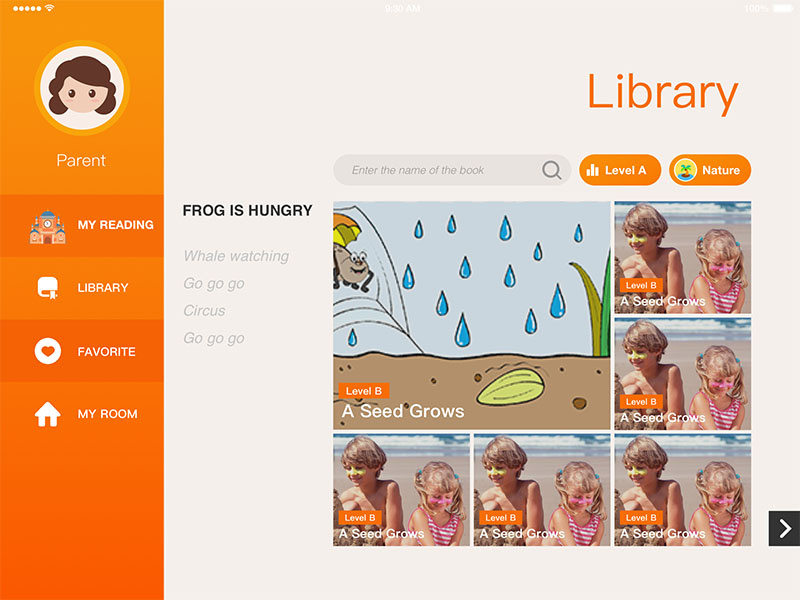 library by 李姣月 on Dribbble