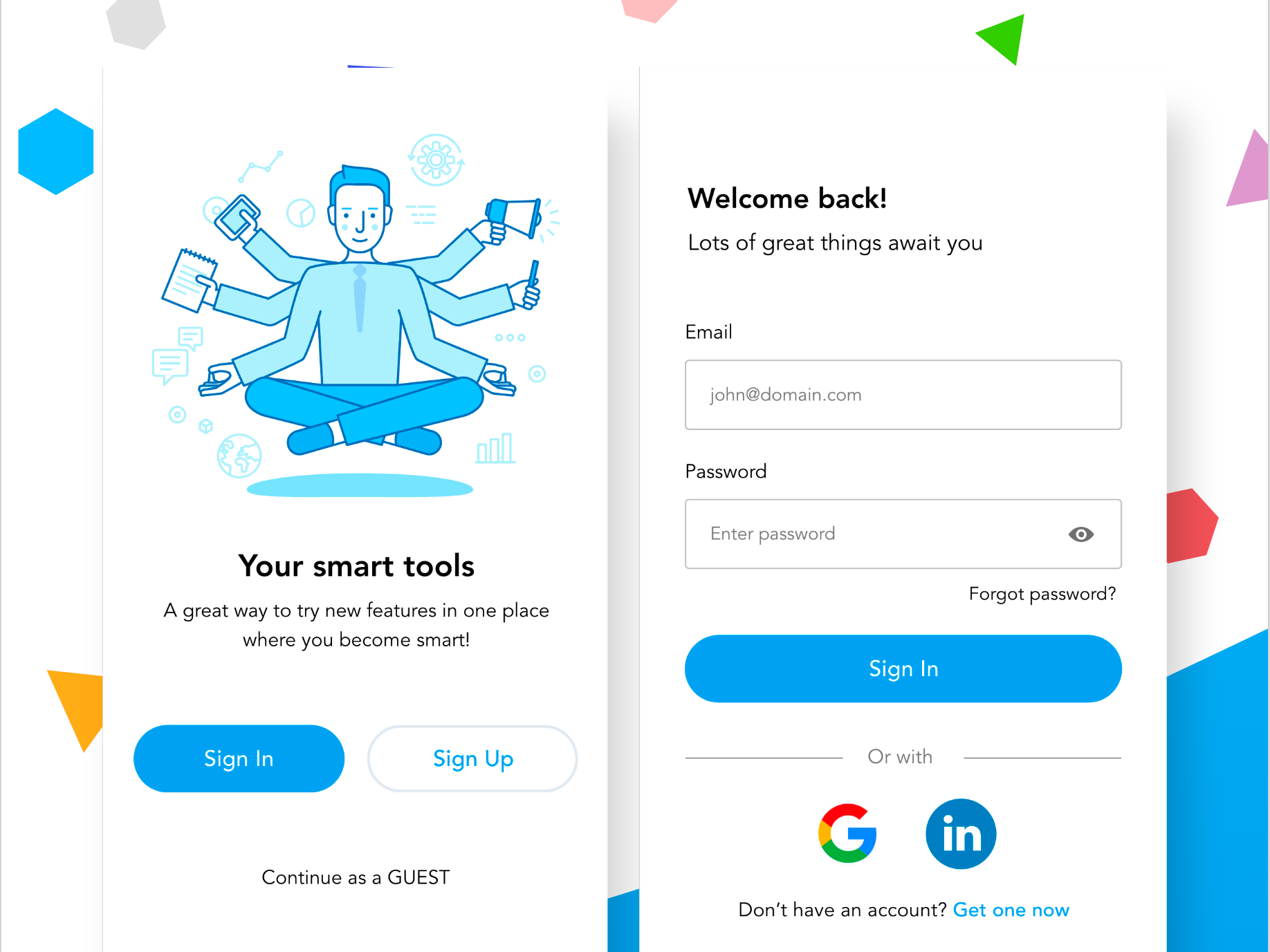Sign in concept by Rajesh Raghavan on Dribbble