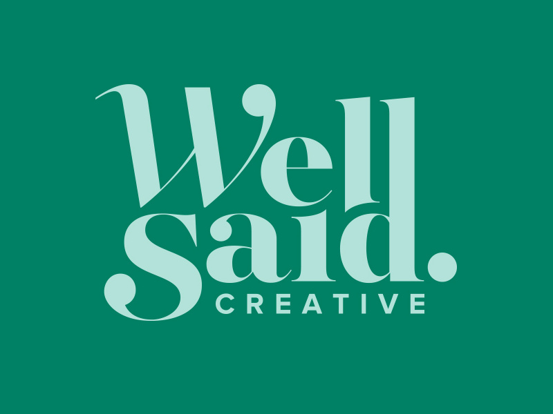 Well Said Creative Logo by Rachel Binagia on Dribbble