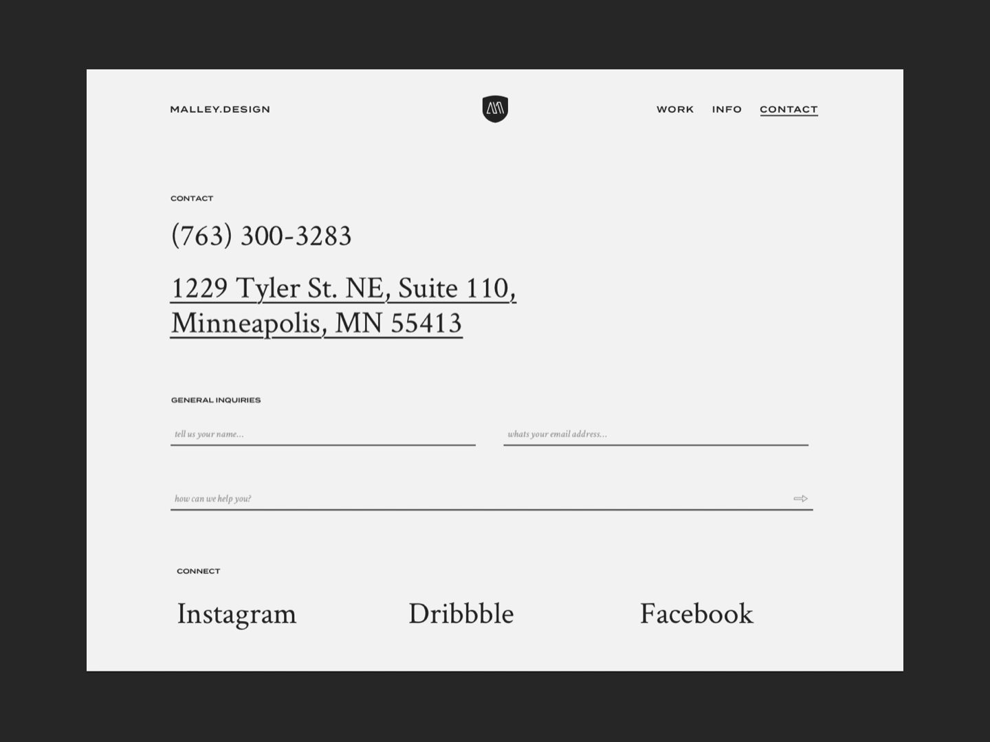 MD Website 4 by Turner Zajac for Malley Design on Dribbble