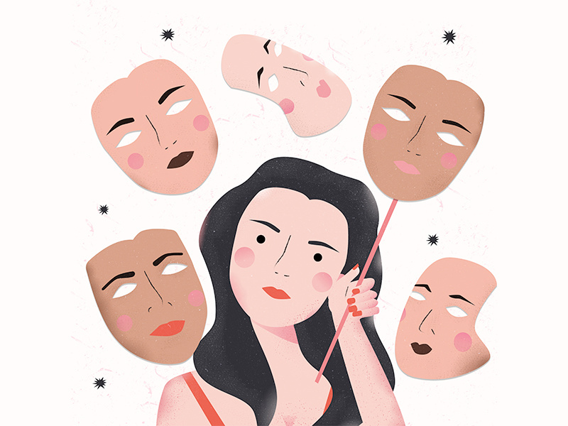 A Woman's Many Faces by Heather Zhou on Dribbble