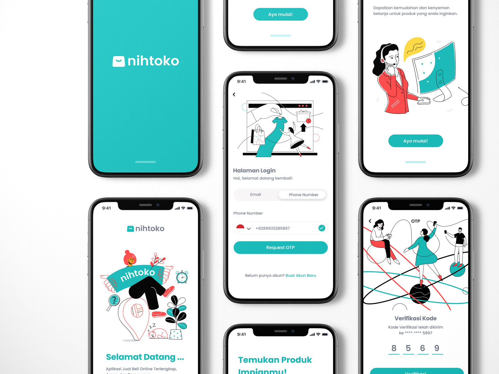 Splash Screen UI design for online shop by shin_std on Dribbble