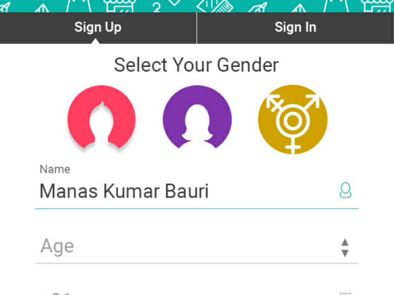 Gender Selection Options By Manas Kumar Bauri On Dribbble