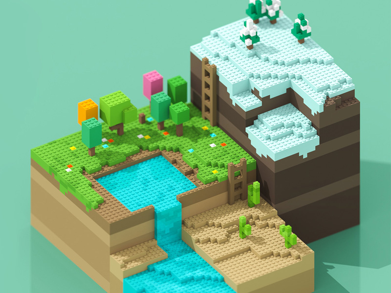 Lego World by William Santacruz on Dribbble