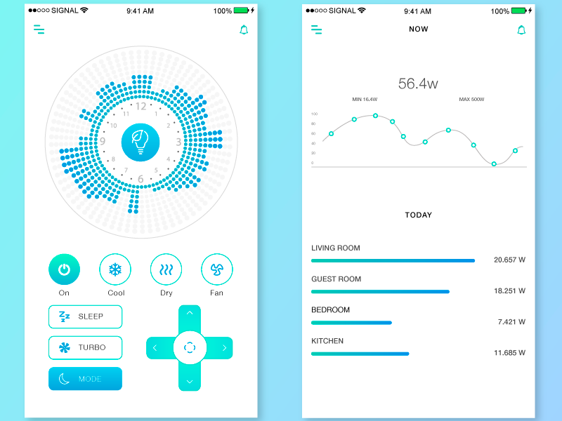 Energy-saving applications by 🎃 Mr.Maksymov on Dribbble