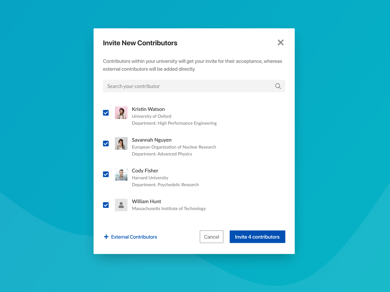 Modal window - Invite people by Harish A S on Dribbble