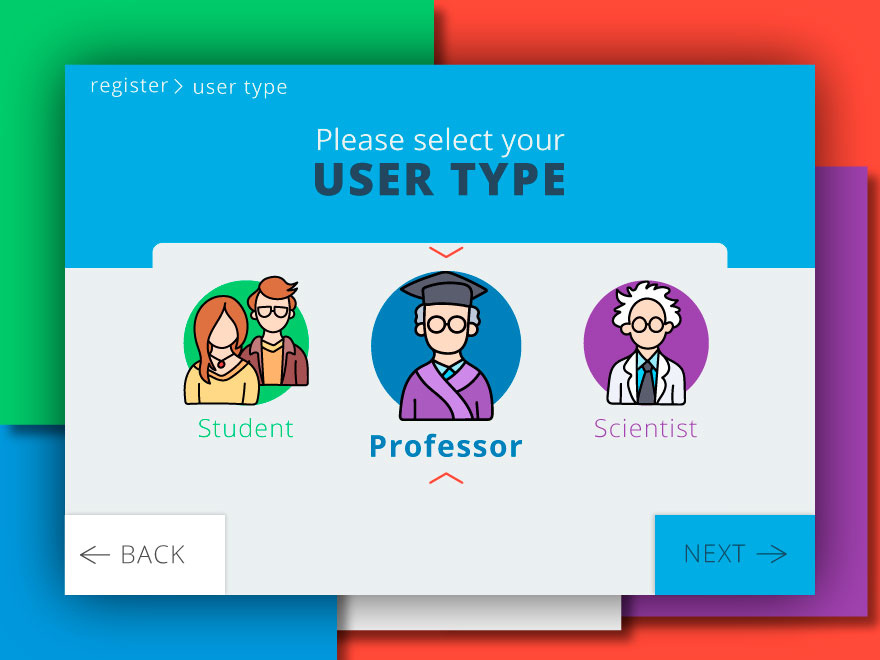 Dailyui #064 - Select User Type by Yoshio Tsuda on Dribbble Dailyui #064 - Select User Type by Yoshio Tsuda on Dribbble