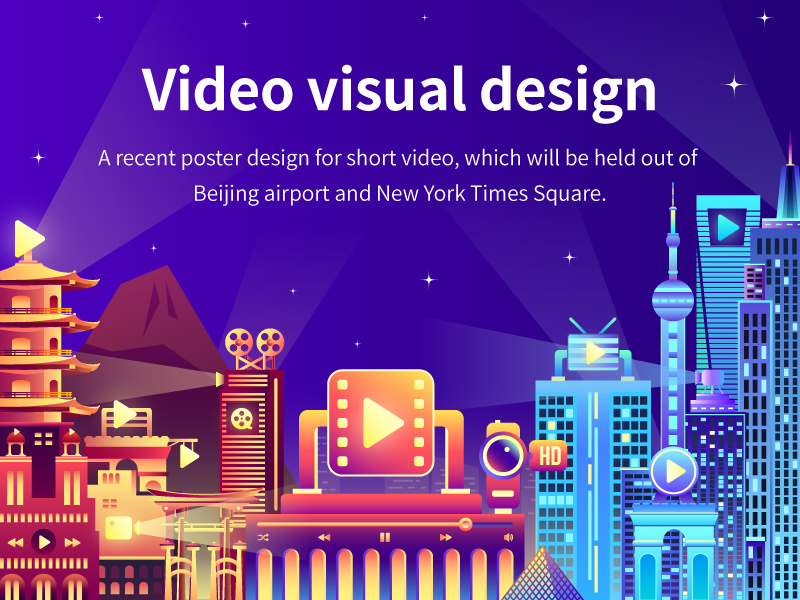 Short video visual design by Ryan on Dribbble