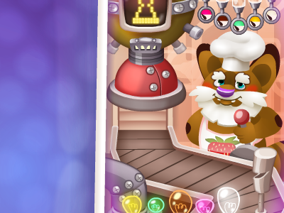 "Cake Factory" screen by AnnaSalixArt | Pykodelbi on Dribbble