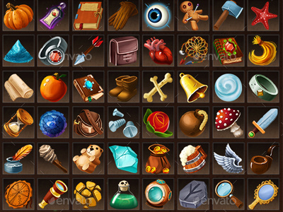Loot Icons by Graphic Assets on Dribbble