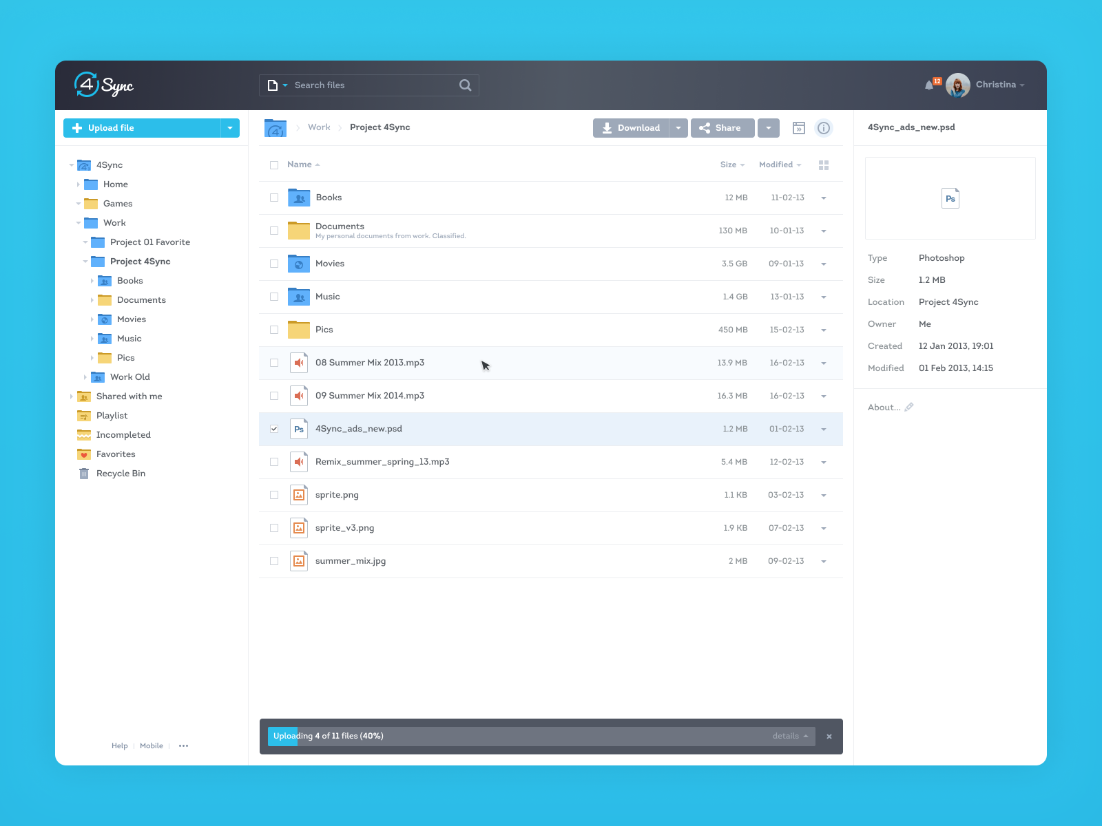 4Sync Dashboard by Sasha Koval on Dribbble