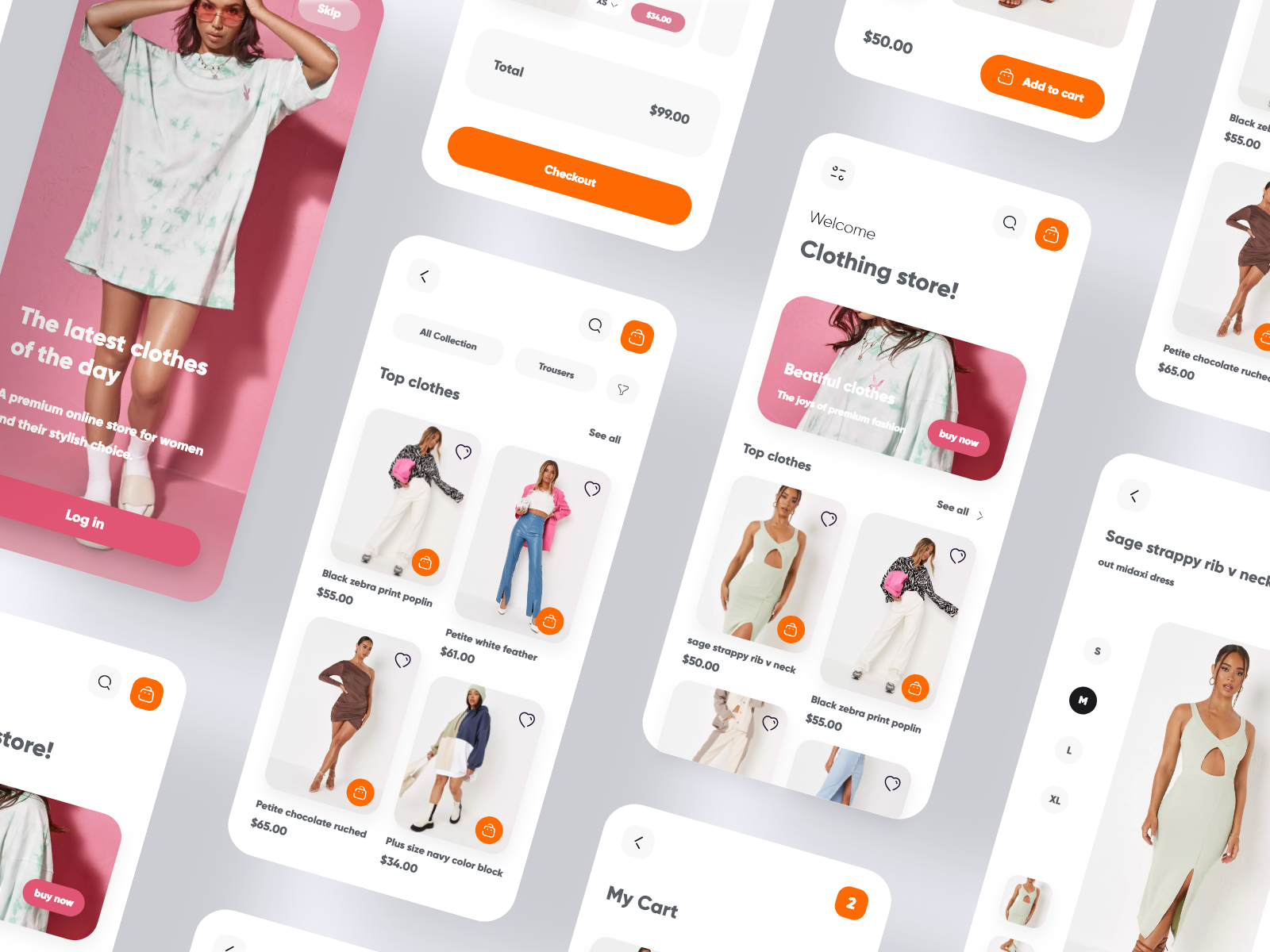 Clothing Store App by Bogdan Falin for QClay on Dribbble