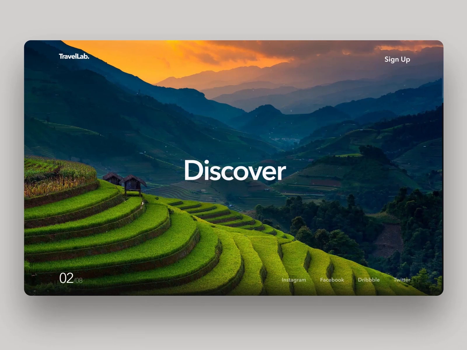 Landscape Landing Page by Bogdan Falin for QClay on Dribbble