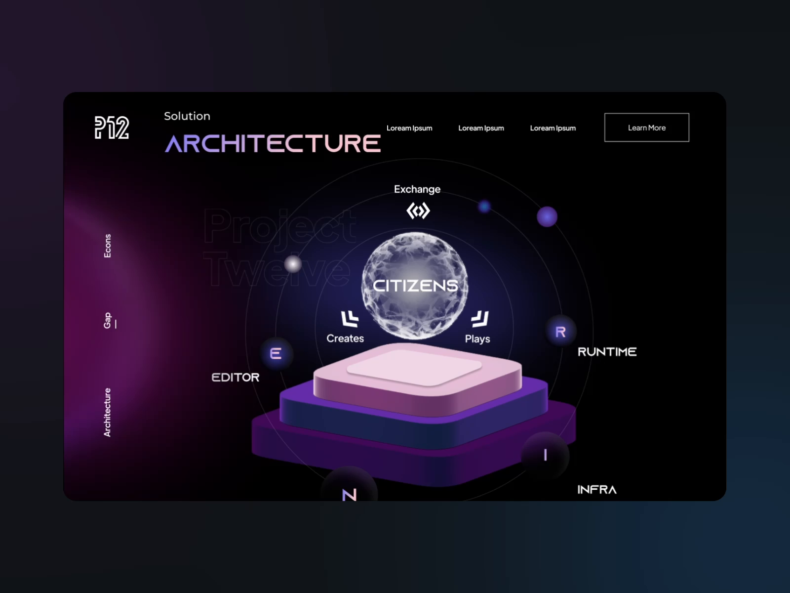 Blockchain Landing Page by Bogdan Falin for QClay on Dribbble