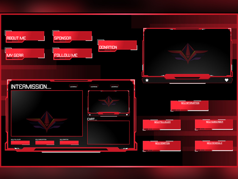 Streaming Overlay by Rezaul Islam on Dribbble