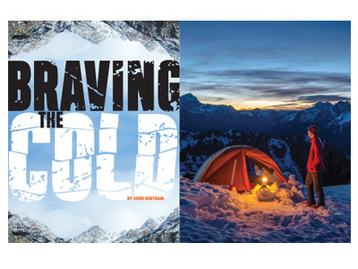 "Braving the Cold", Magazine feature spread by Jason Rall on Dribbble