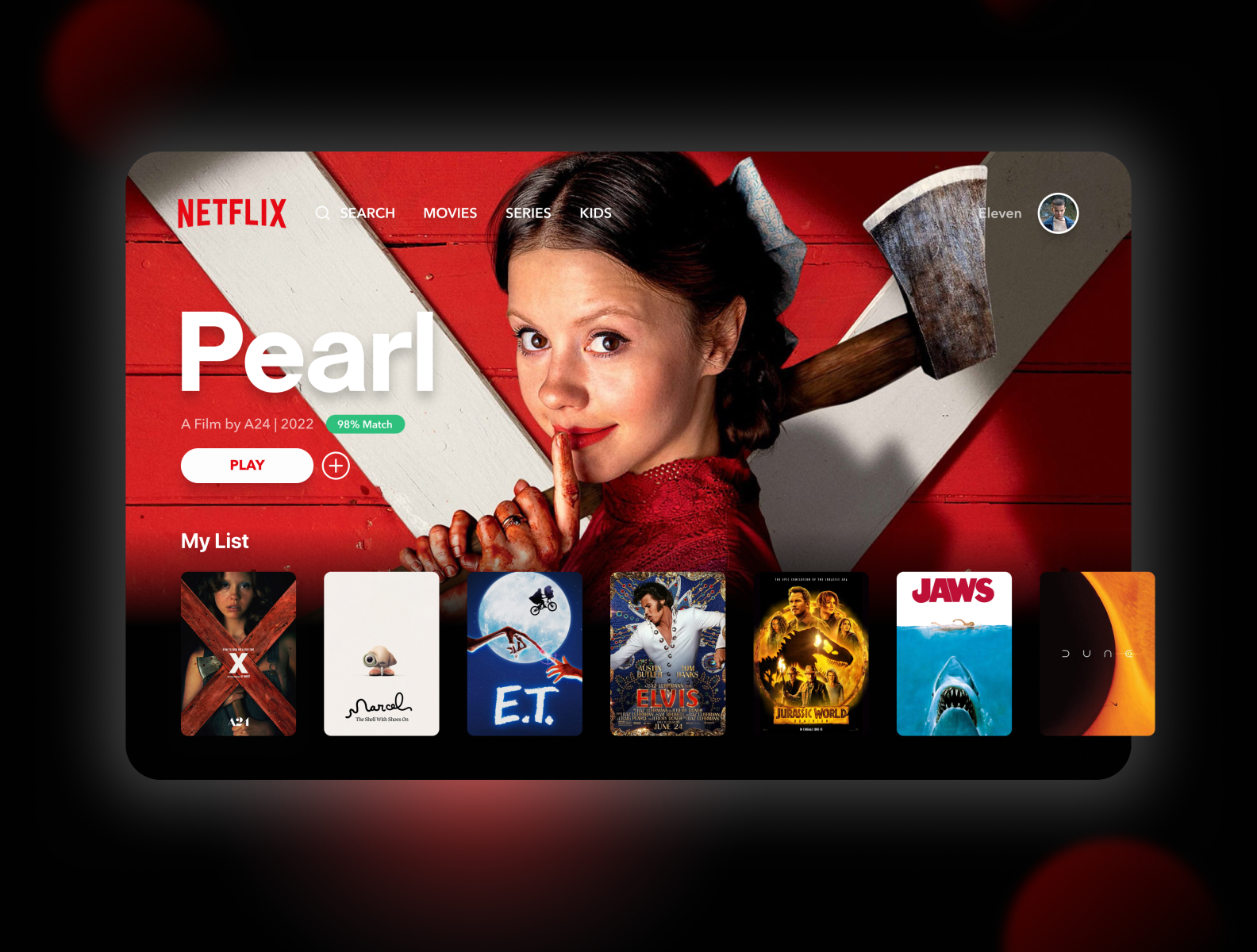 Netflix UX by jake on Dribbble