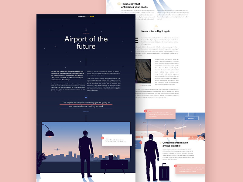 Article Page by Isabel Sousa on Dribbble