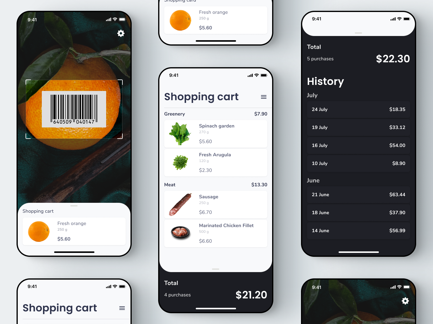Shopping app design by Alex on Dribbble