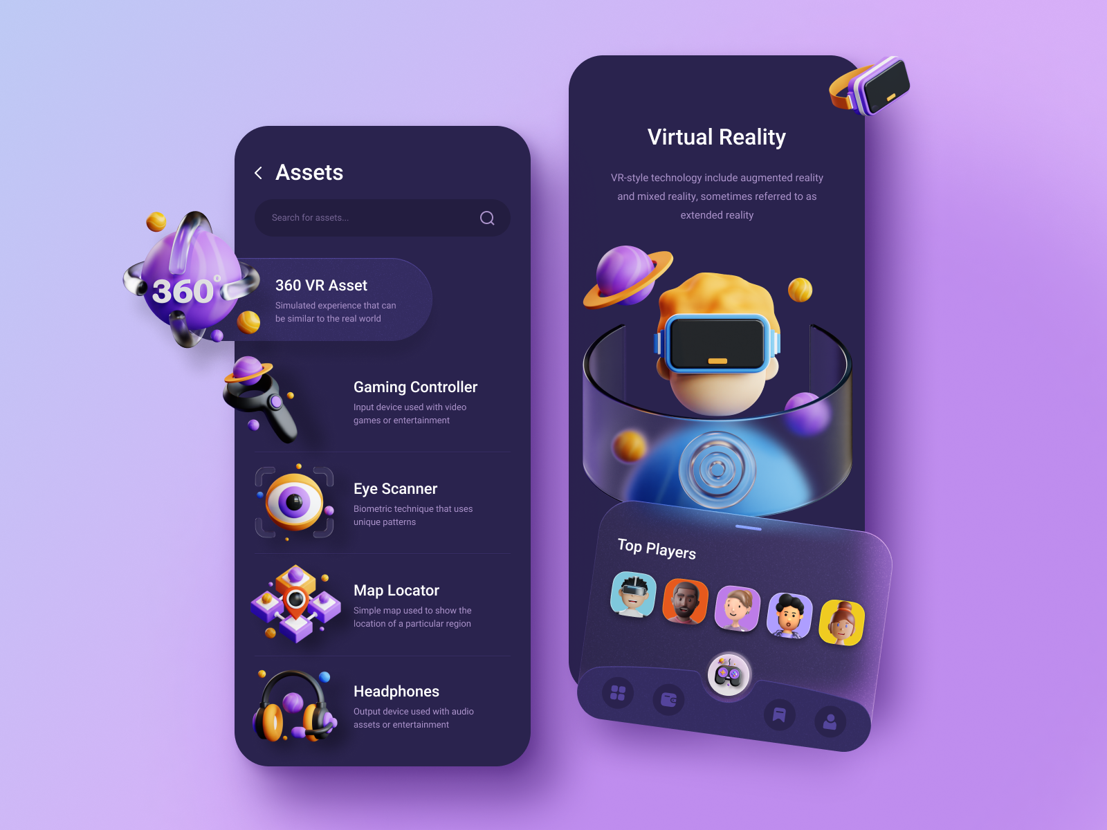 Virtual Reality App Design by Andrii Perevoznik on Dribbble