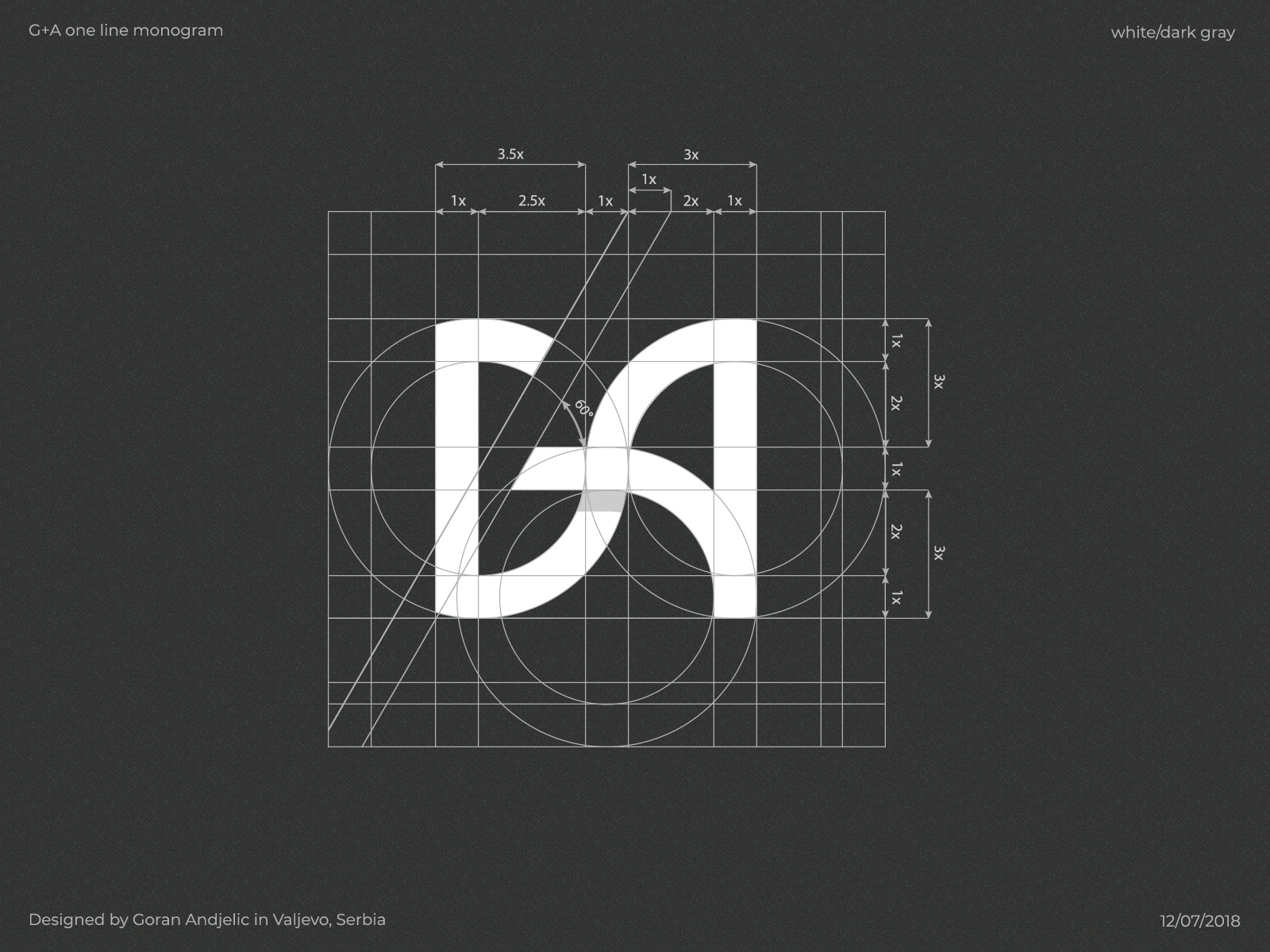 GA Monogram Logo by Goran Andjelic on Dribbble