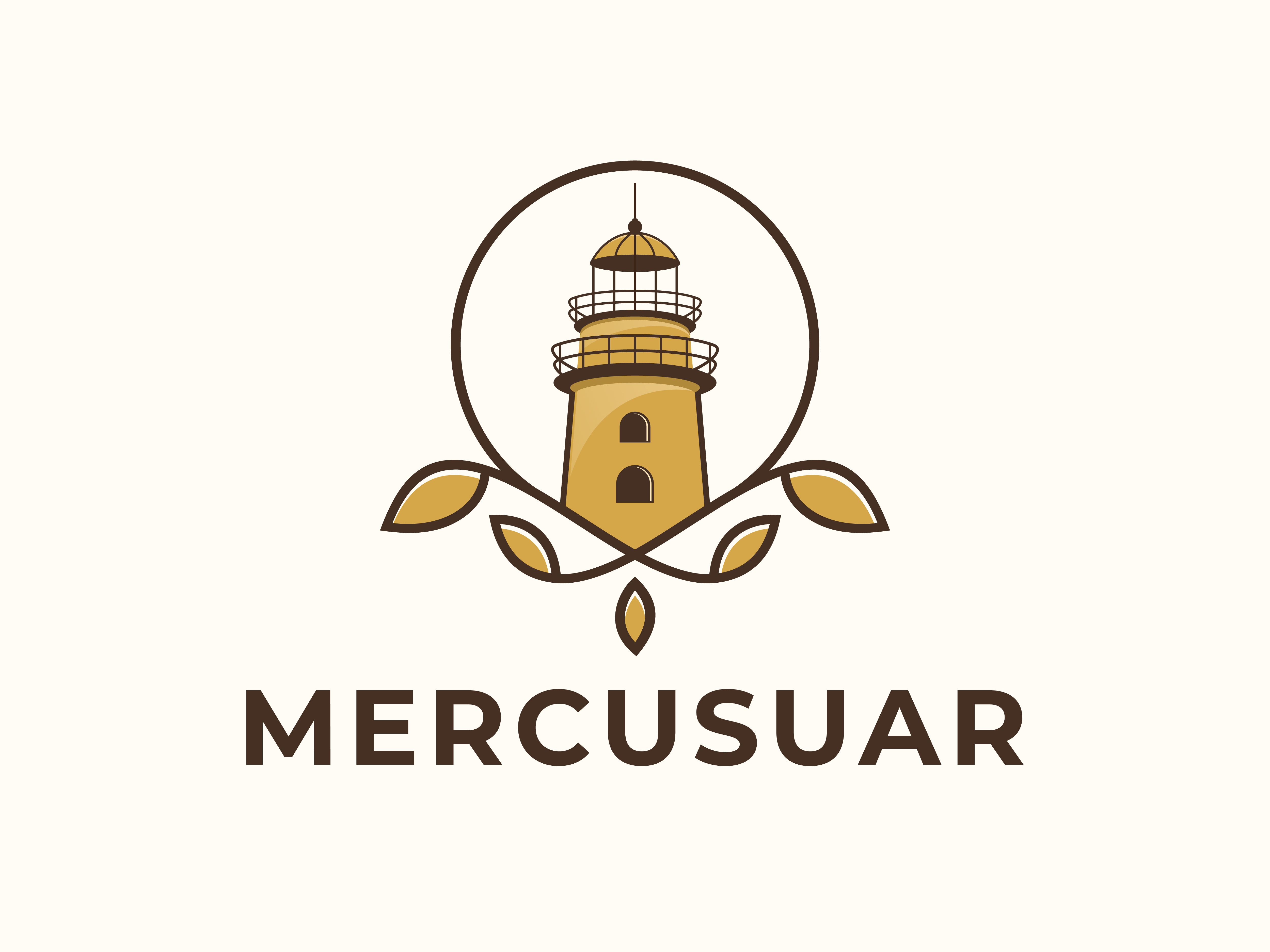 Mercusuar Logo Design Vector Template | Optimist Hunter