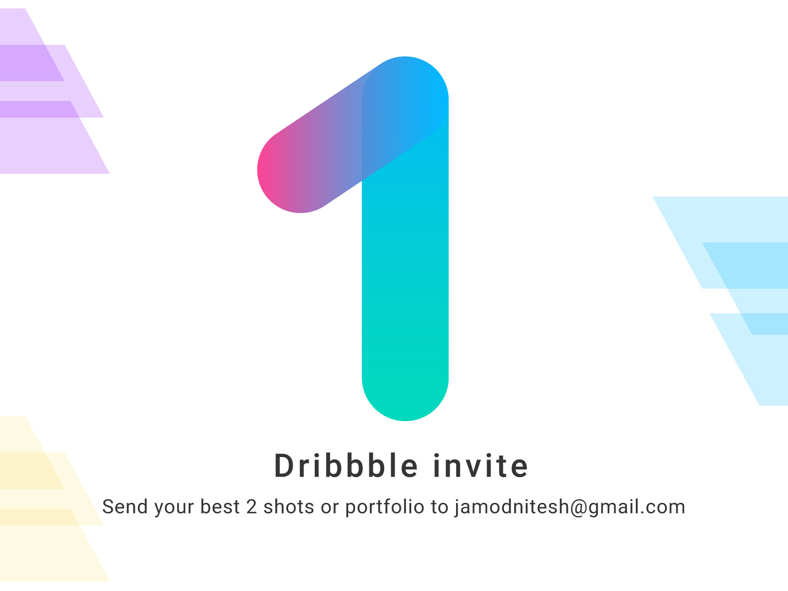 Dribbble Invite by Nitesh Jamod on Dribbble