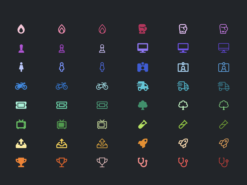 Icon Demo by Brian Talbot on Dribbble