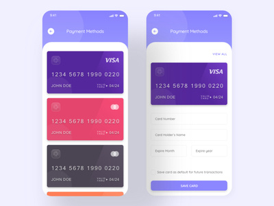 Payment UI by Jasminder Singh Gill on Dribbble