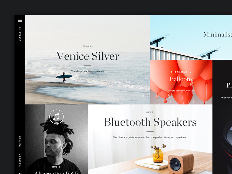 Magazine / Blog Template by Oliur on Dribbble