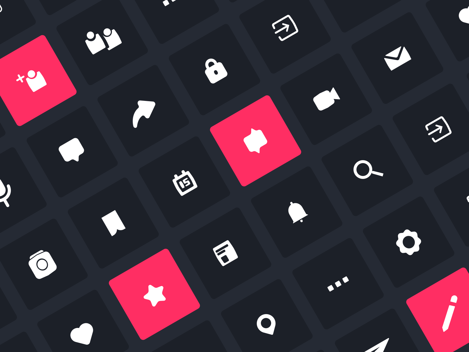 Icons set | Hauui | Social Media Application by Abdalazez Hany on Dribbble