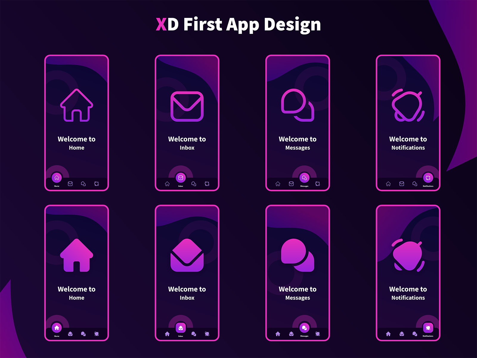 First Design with using Adobe XD by Muhammad Imtiaz Ali on Dribbble