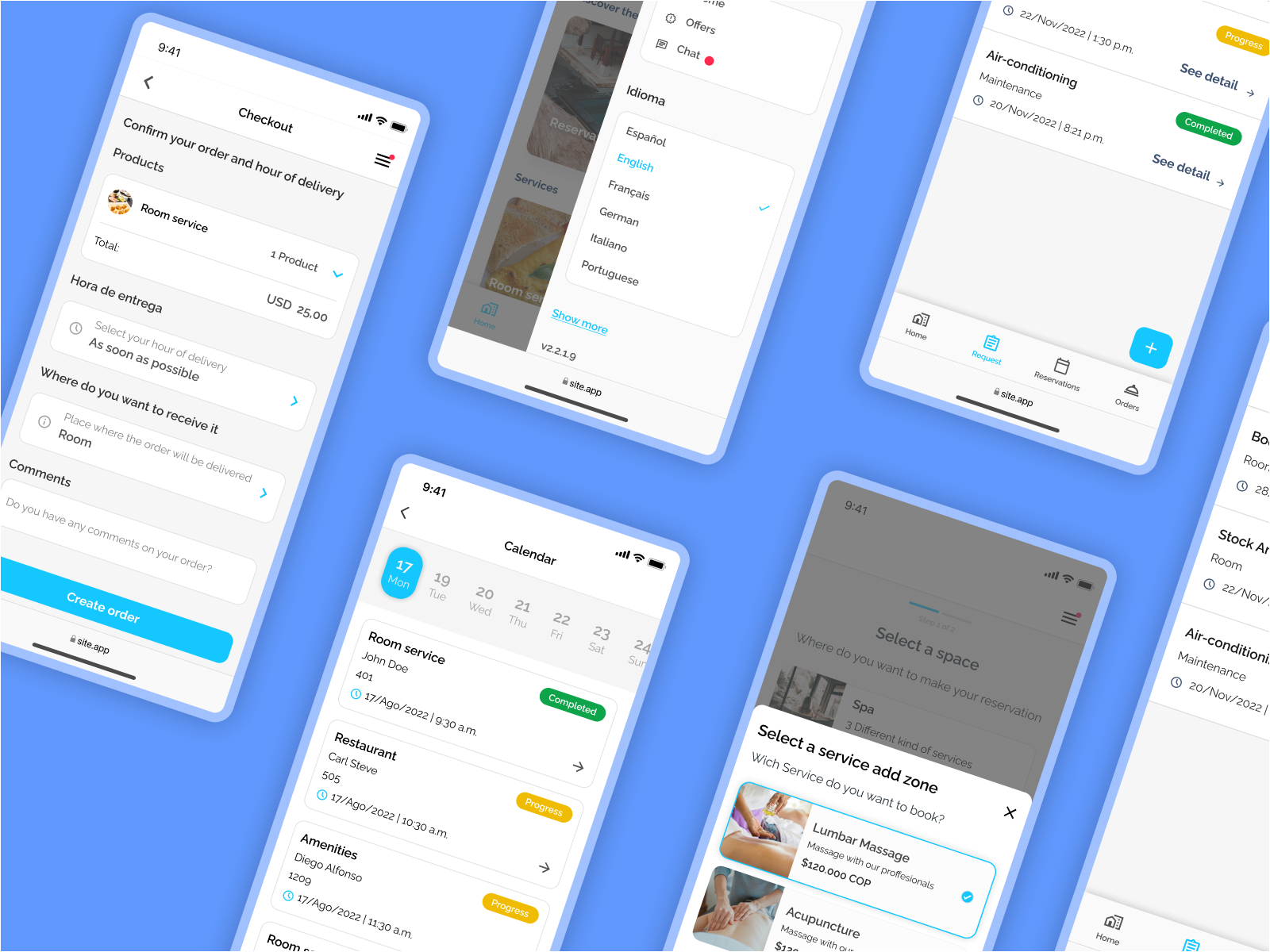 Hotel Mobile App by OscarPidi🦁 on Dribbble