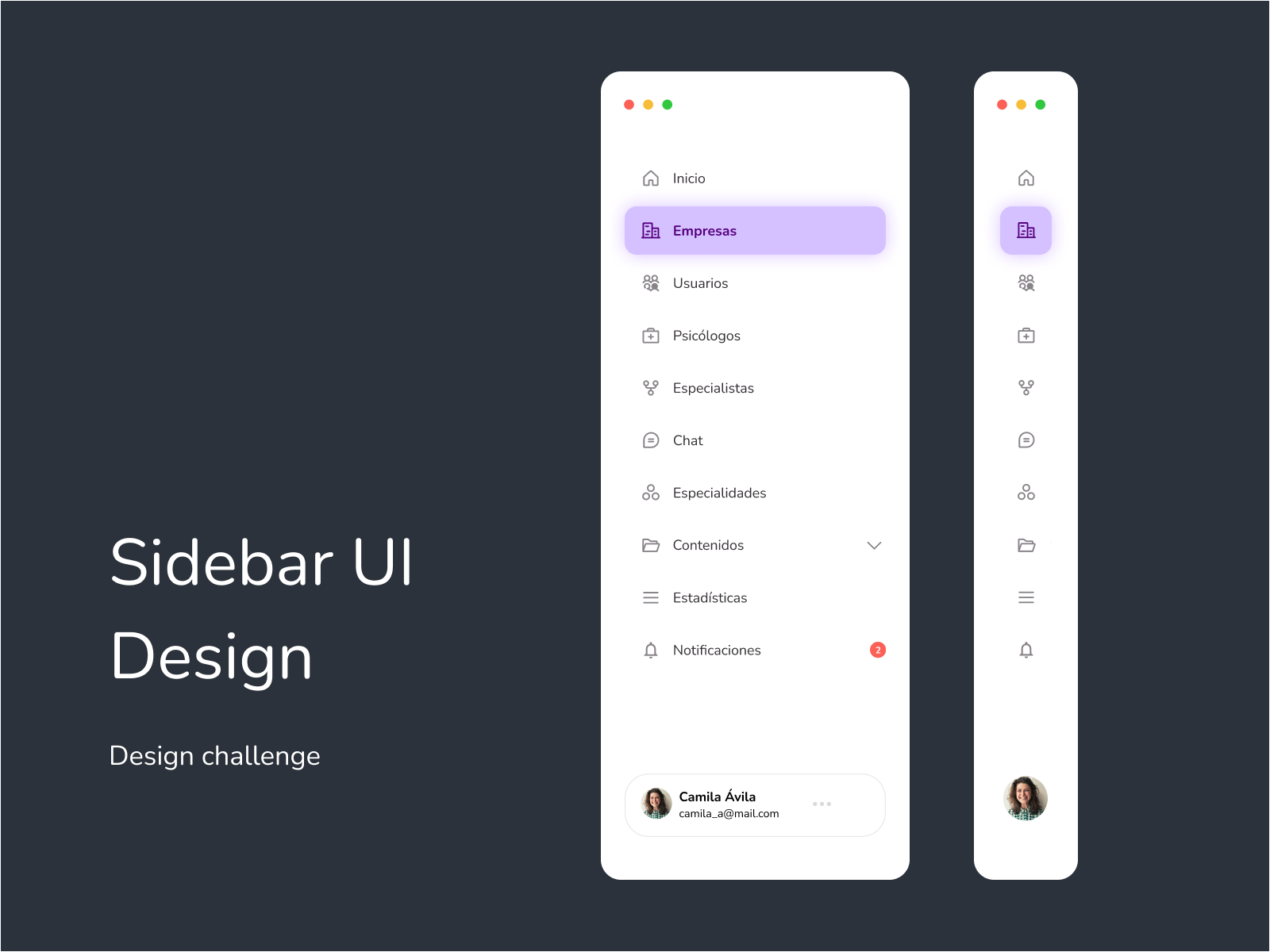 Side bar by OscarPidi🦁 on Dribbble