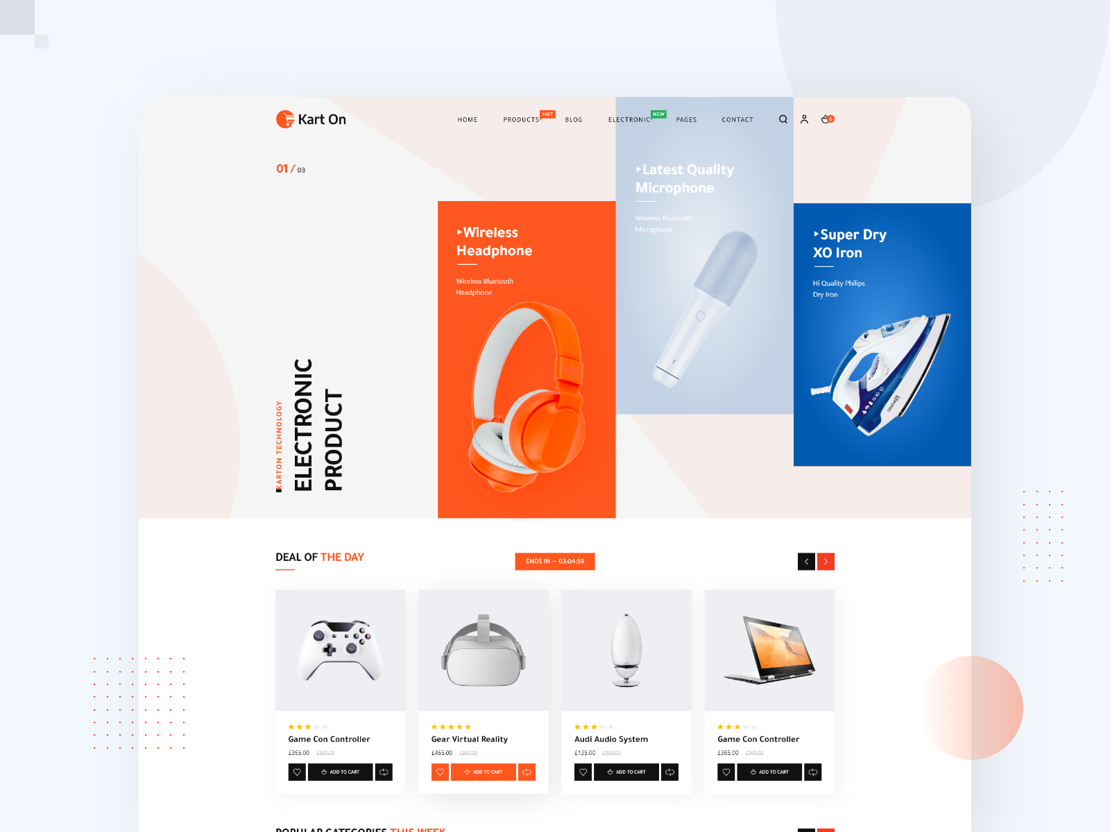 Electronic Shop E-Commerce UI Design by ThemeLooks Ltd. on Dribbble
