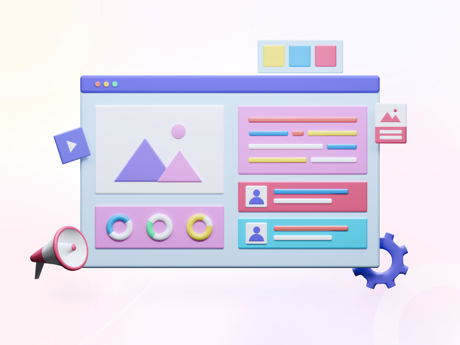 3D Web Browser Concept by Hanan Afif Ramadhan for Callour Studio on ...